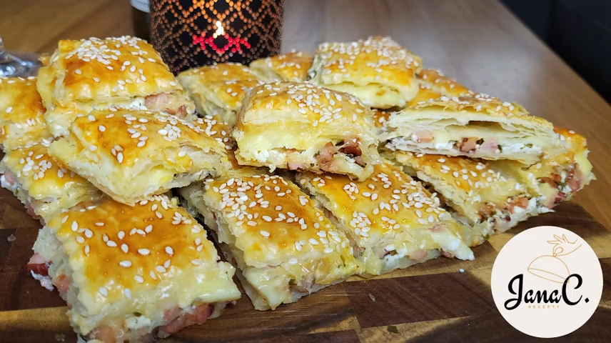 Listové čtverečky se slaninou a sýrem – rychlé pohoštění z pár surovin ...